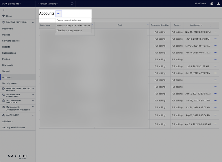 Quick Start– Elements Endpoint Detection and Response | WithSecure™