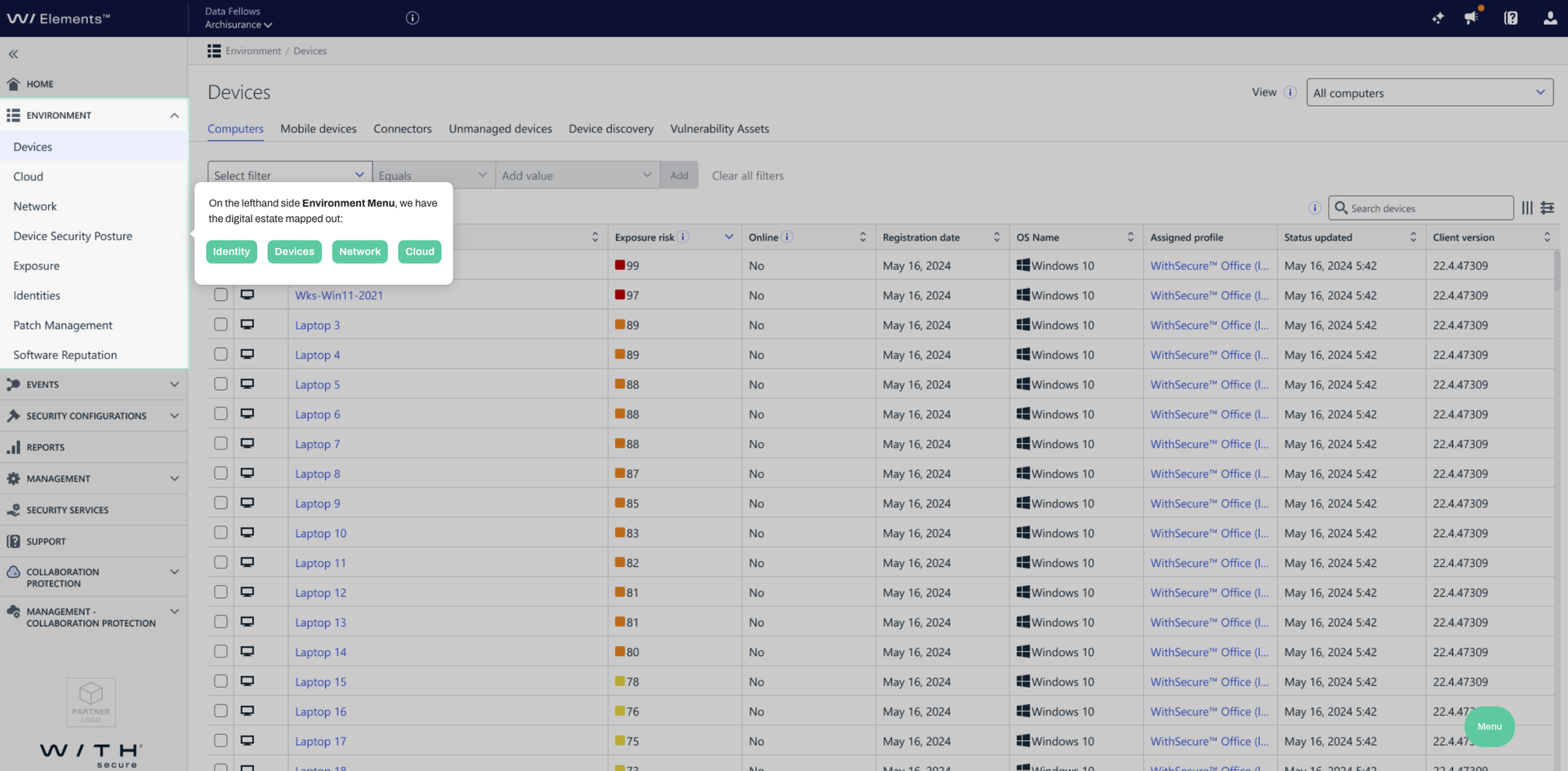 XM interactive demo | WithSecure™