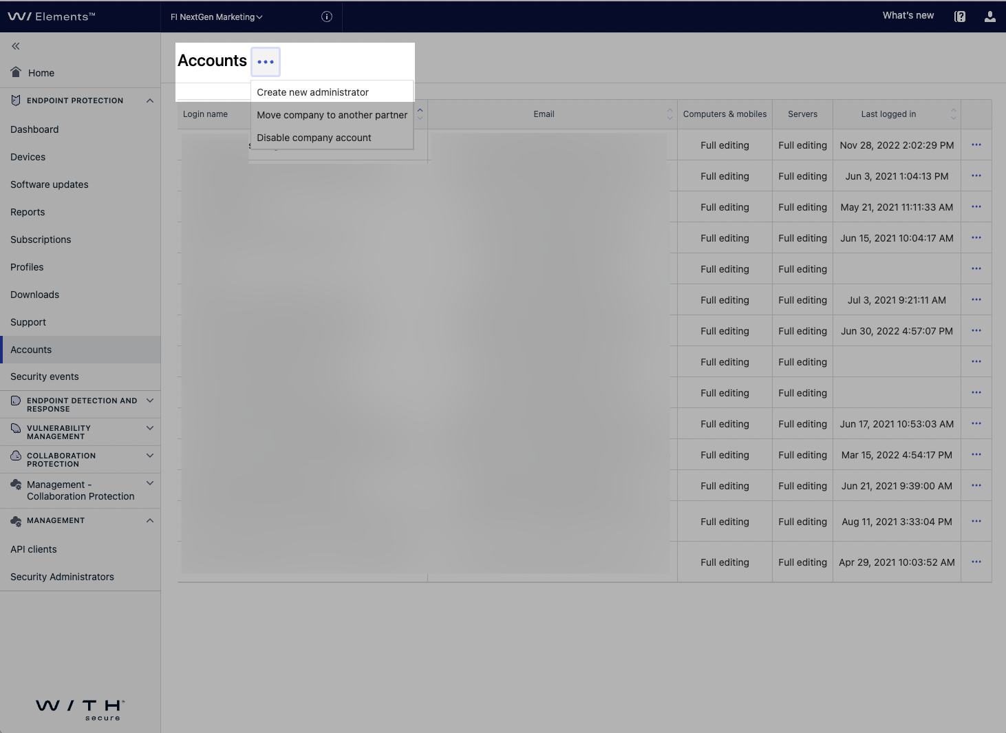 Quick Start – Elements Endpoint Protection | WithSecure™