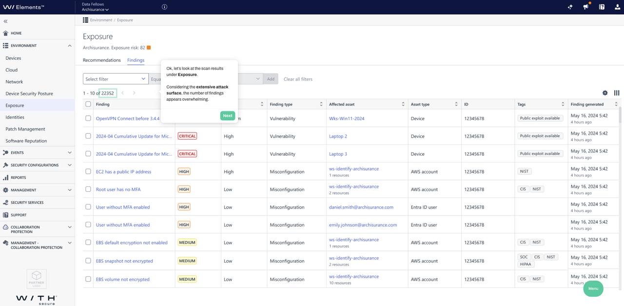 XM interactive demo | WithSecure™