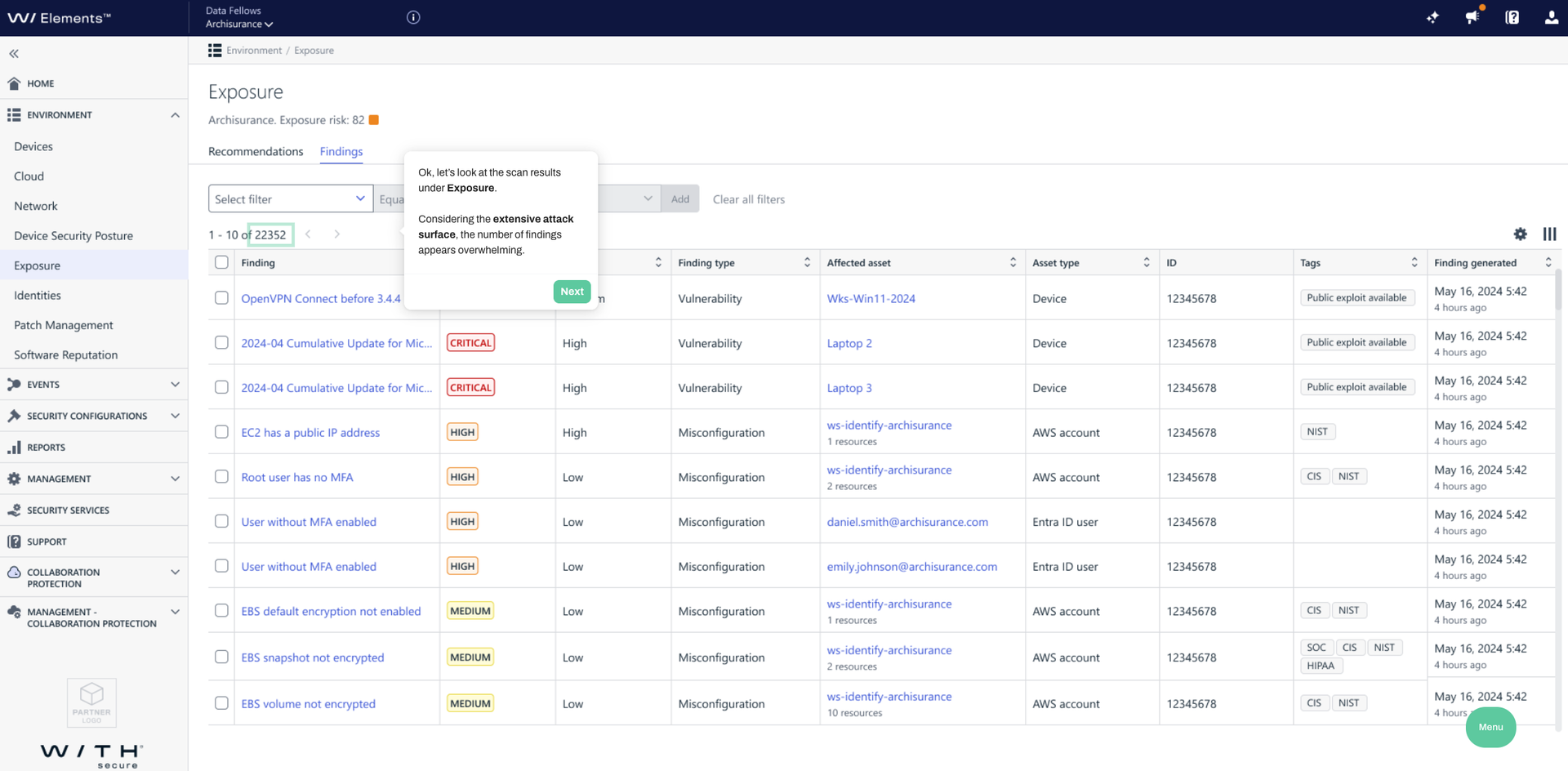 XM interactive demo | WithSecure™