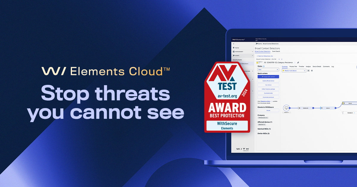 Stop threats you cannot see – upgrade to WithSecure Elements EDR | WithSecure™